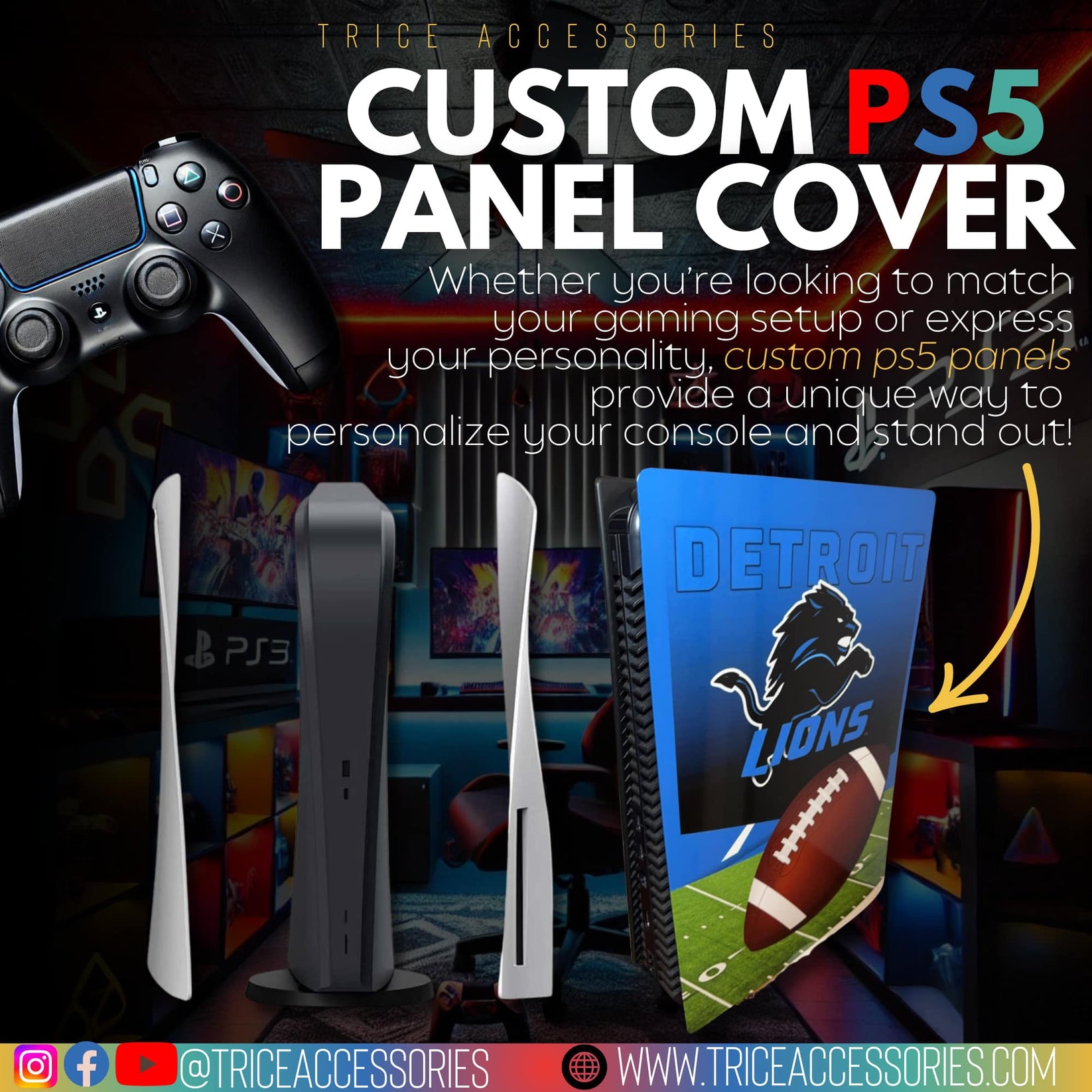 Custom PS5 PANEL COVERS – TRICE ACCESSORIES
